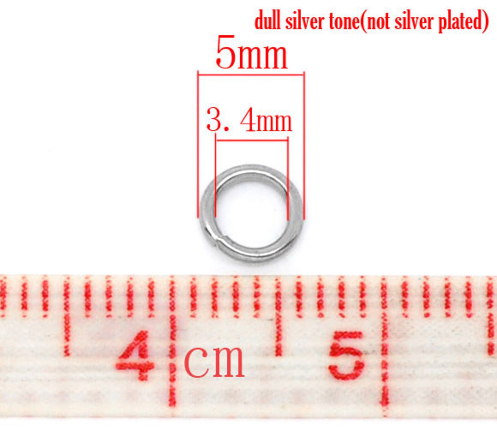 5mm Jump Rings - 100/200/500 Wholesale Stainless Steel 20 Gauge Open ...
