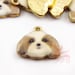 2 Shih Tzu Dog Charms 16mm Wholesale Gold Plated Enamel Puppy Pendants ...