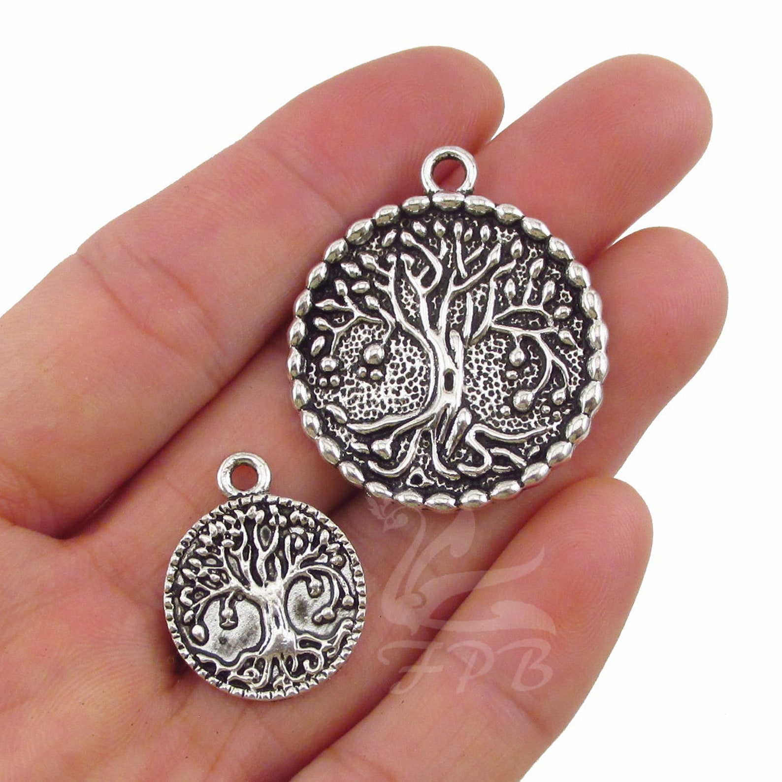 Tree of Life Charms 3 Pieces Matching Set Wholesale Antiqued - Etsy