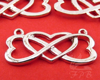 Infinity Heart Charm - Etsy