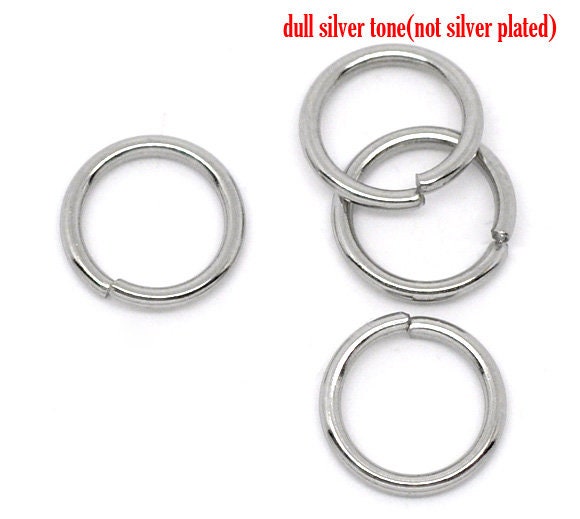 10mm Jump Rings - 100/200/500 Wholesale Stainless Steel 16 Gauge Open ...