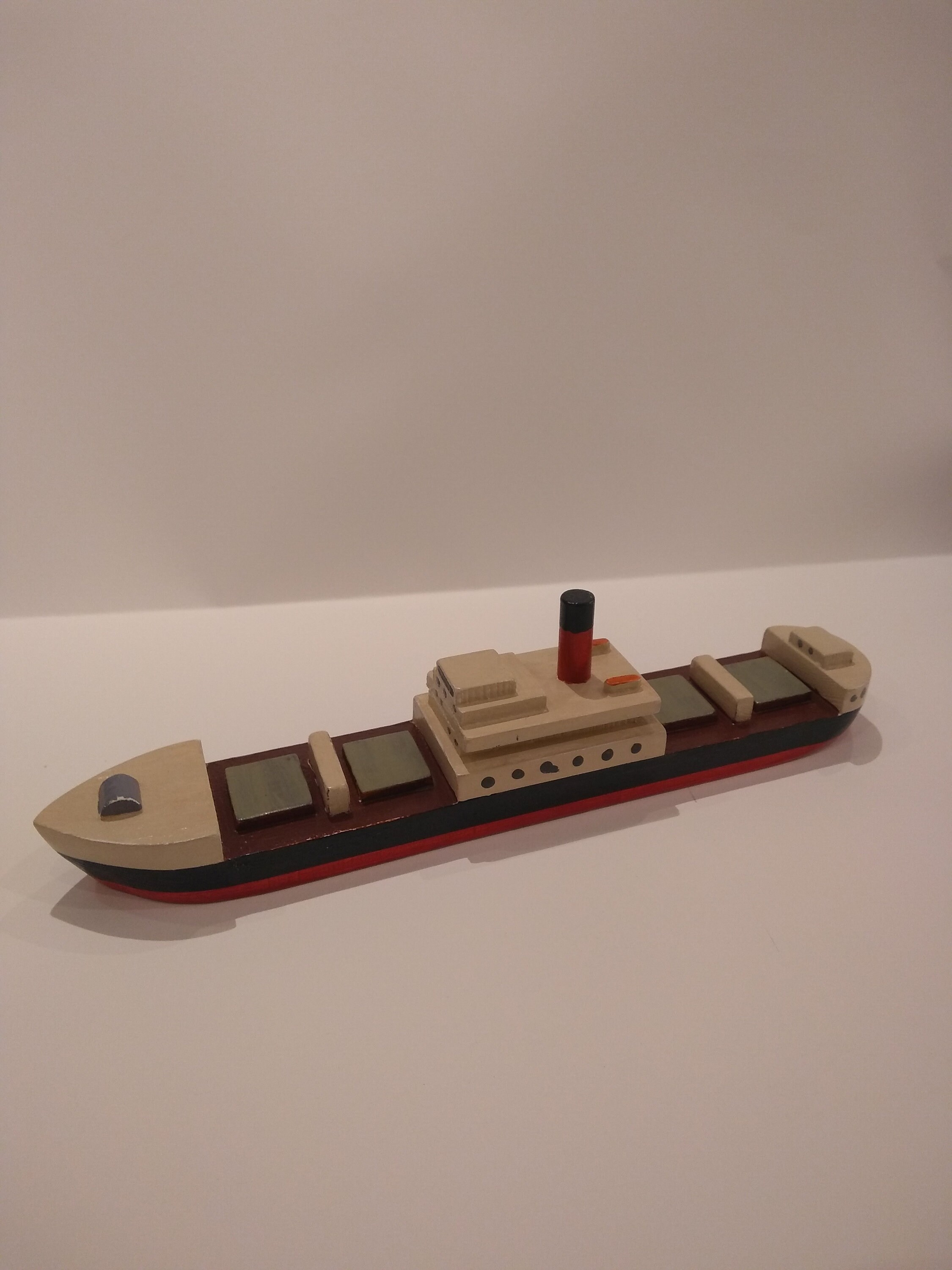Boat, Wooden, Vintage Toy Style a Handmade, Waterline, Floor Play Type ...