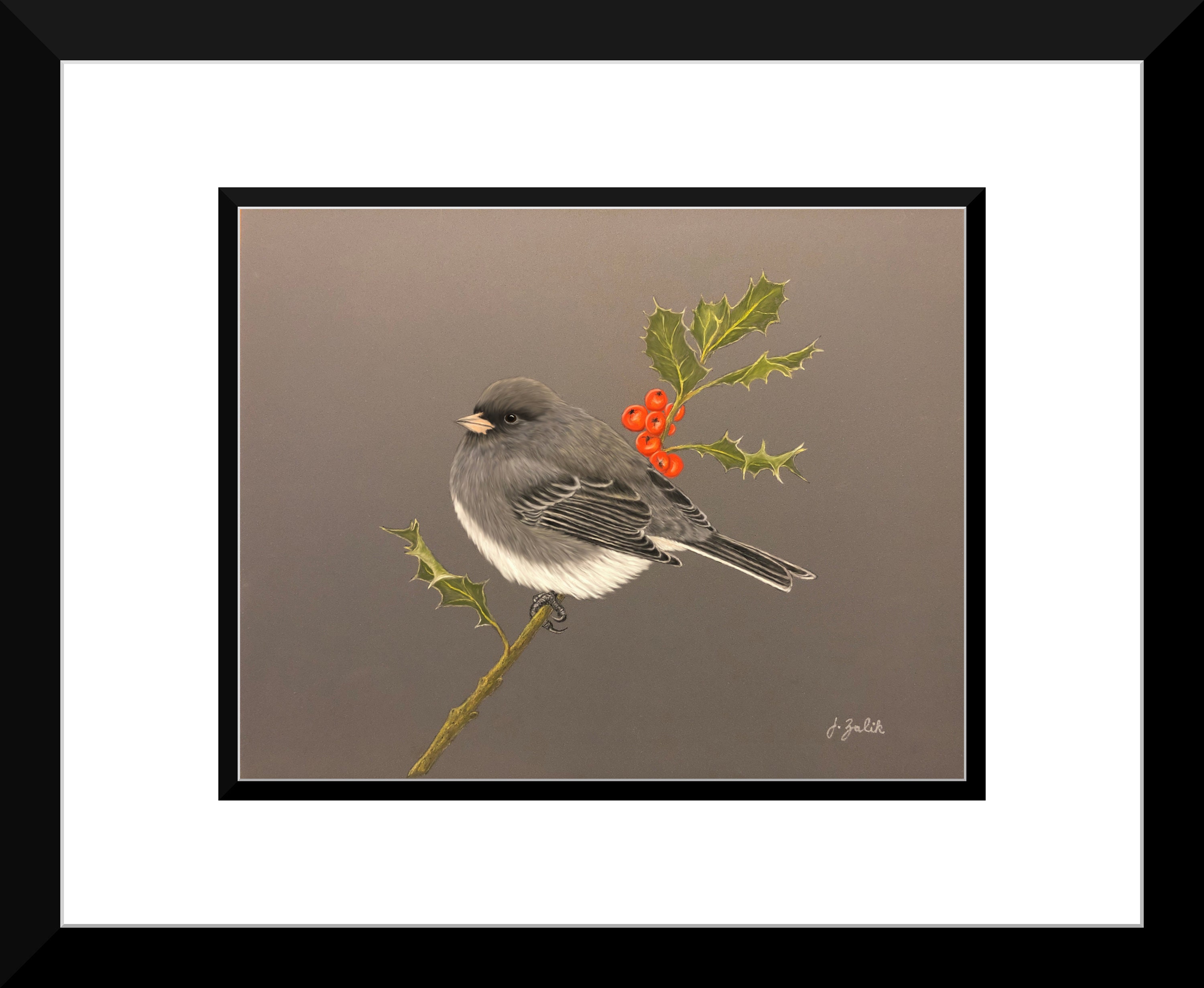 Dark-eyed Junco Art Print, Bird Art, Junco Painting, Home Decor, Feeder ...