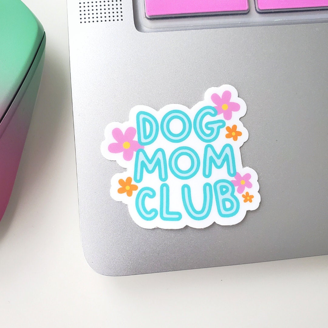 Dog Mom Sticker Matte Vinyl Sticker Stickers Water Bottle Stickers ...