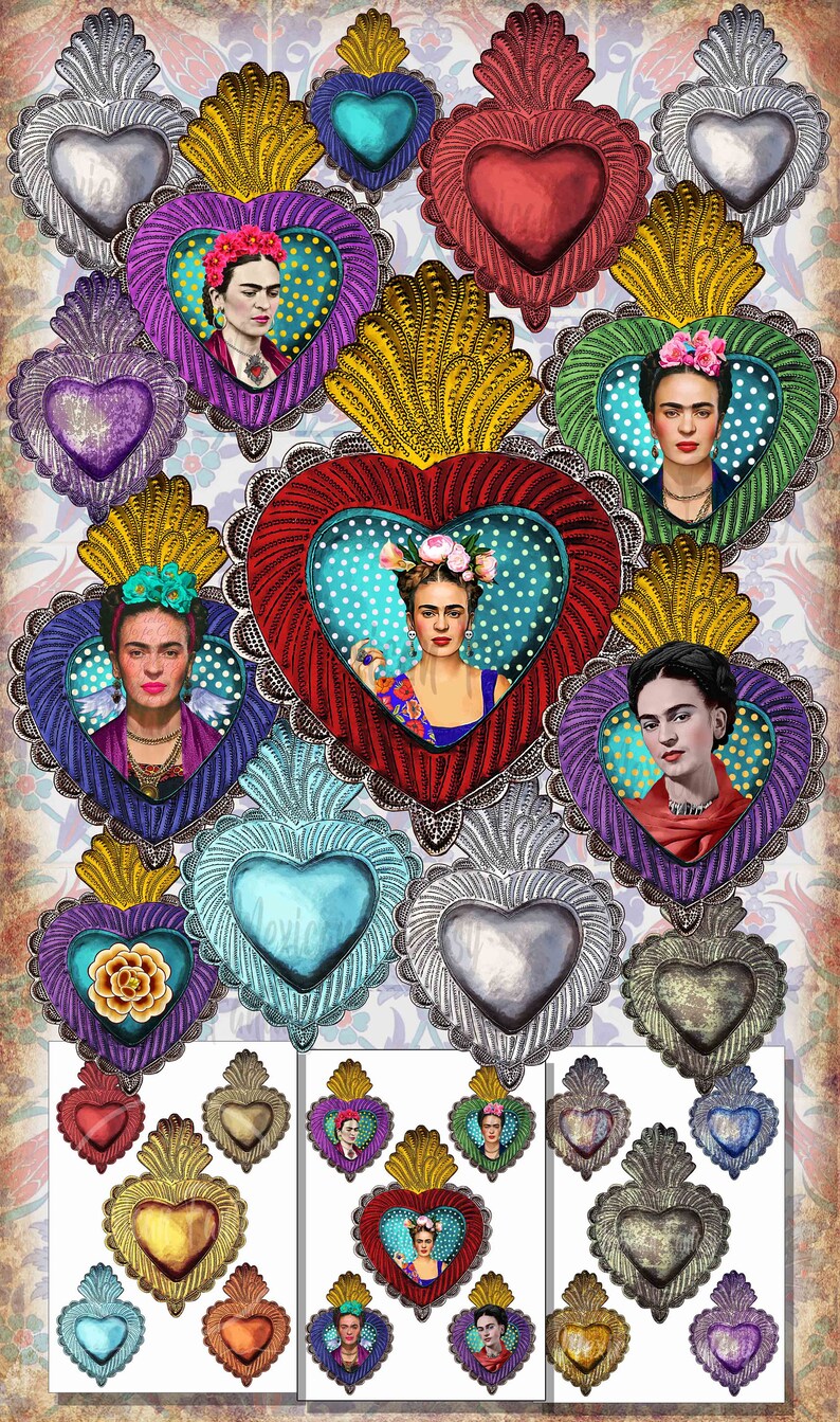 Sacred Heart Mexican Nicho Reliquary 3 Zip Folders 27 Digital ...