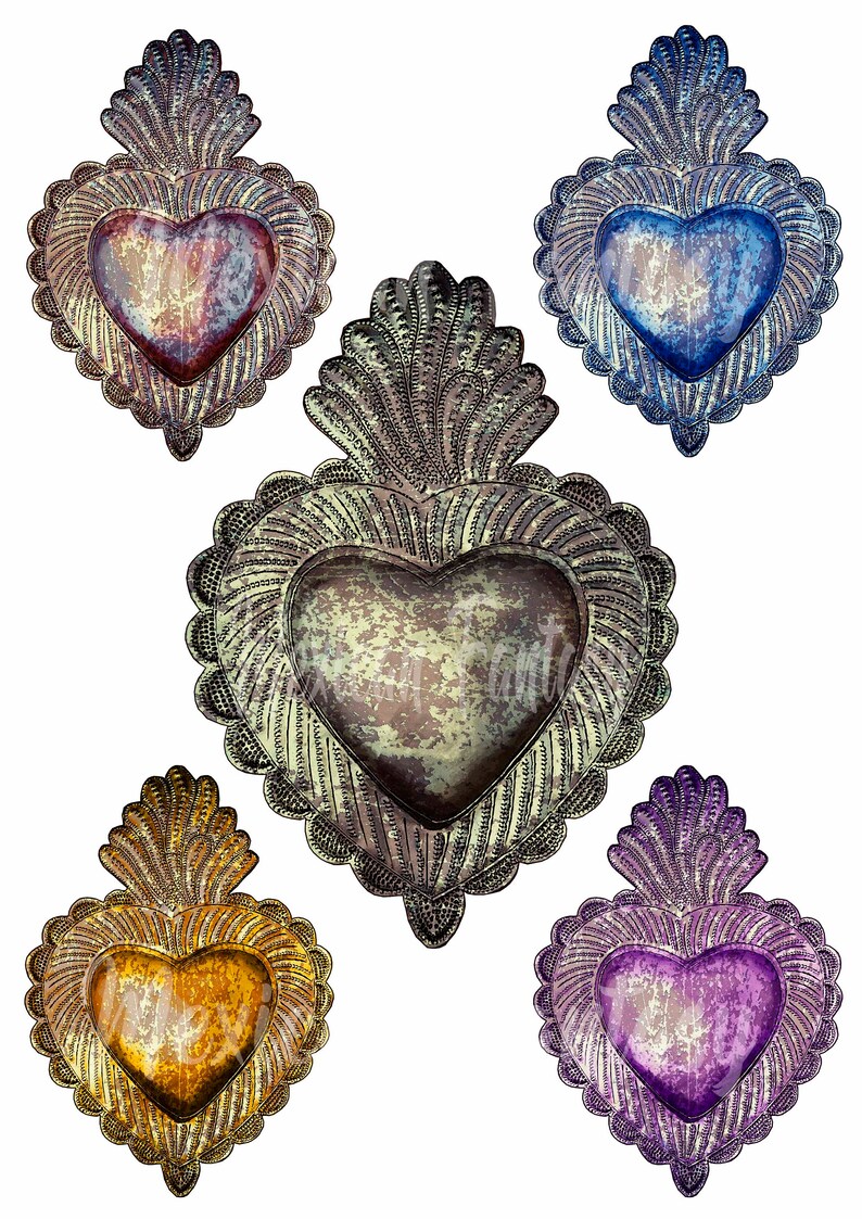 Sacred Heart Mexican Nicho Reliquary 3 Zip Folders 27 Digital ...