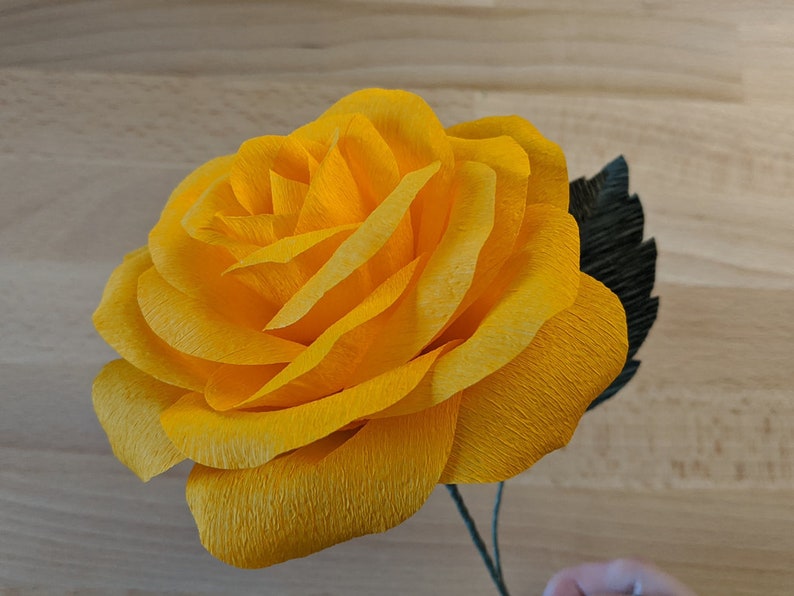 Downloadable Fine Crepe Paper Rose Template pdf Printable Etsy