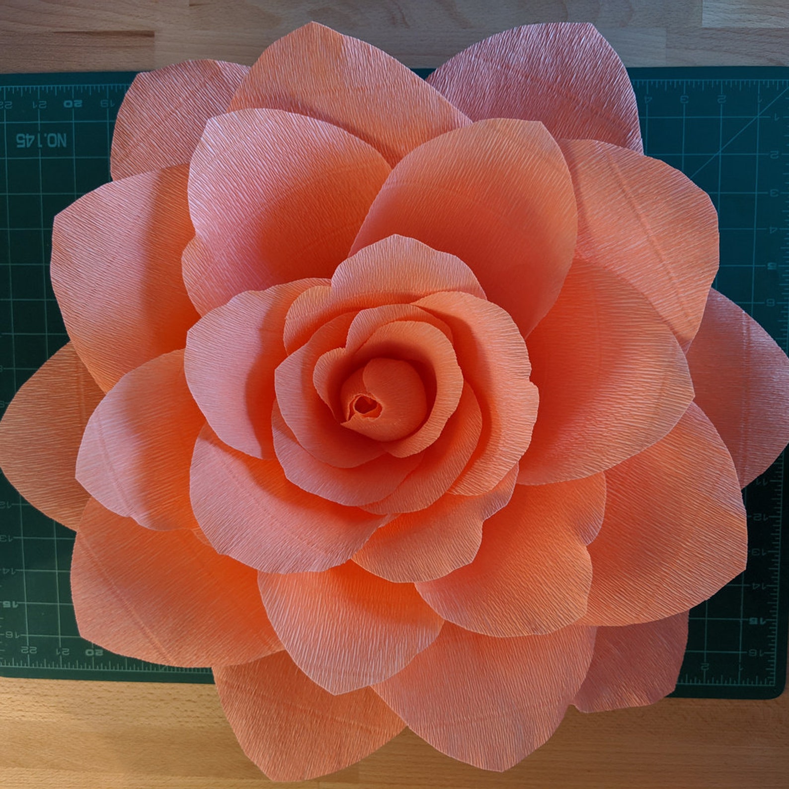 Downloadable Wall Rose Template diy Crepe Paper Wall Etsy