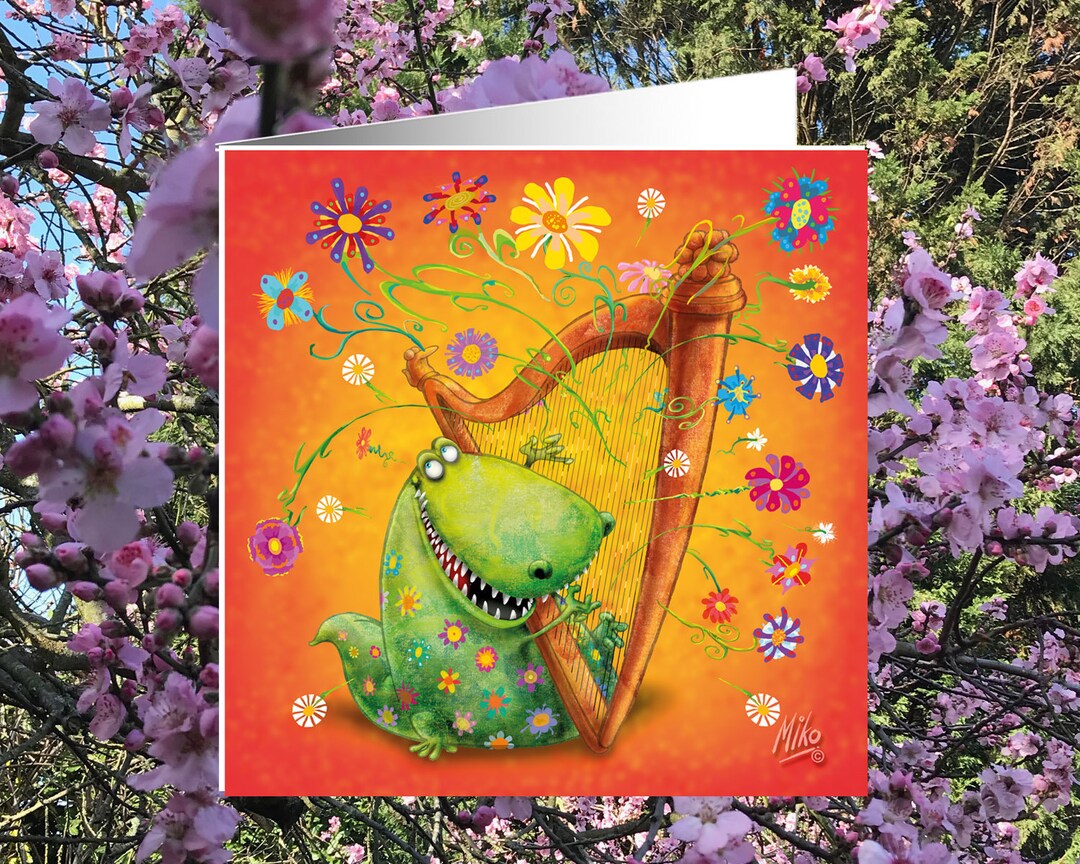 Wow! the Coolest Crocodile Enjoying Jazz on a Calming Harp! Play It ...