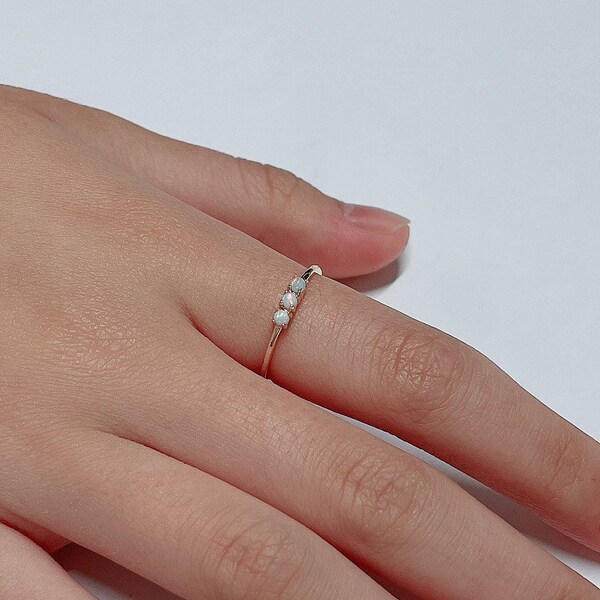 Opal Stacking Ring - Etsy