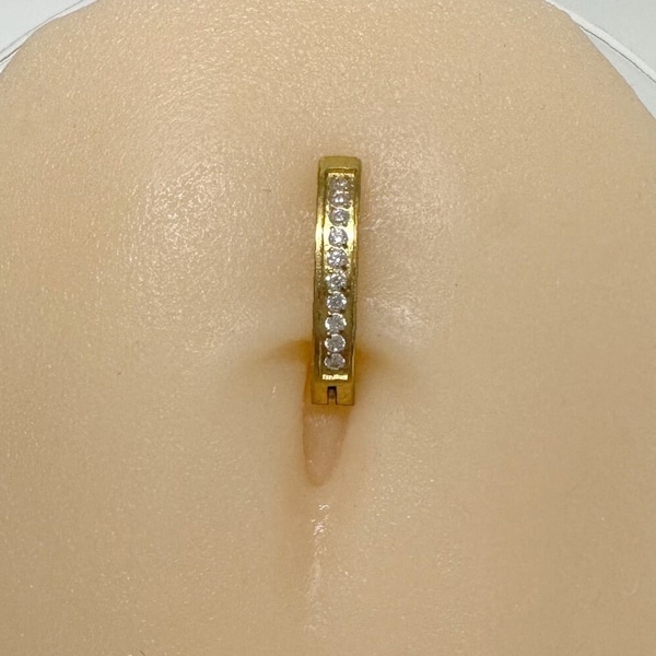 Hinge Hoop Belly Ring - Etsy