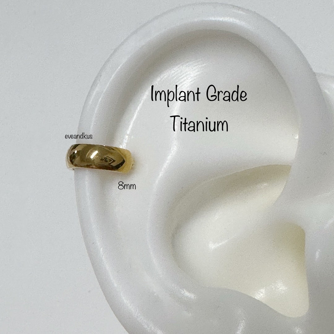 16g Wide Dome Shaped Hoop Clicker - ASTM F136 Implant Grade Titanium - Etsy