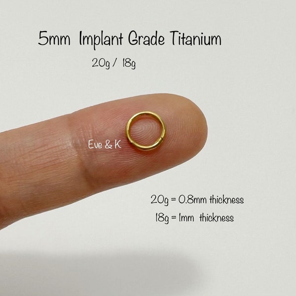 5mm Gold Hoop - Etsy