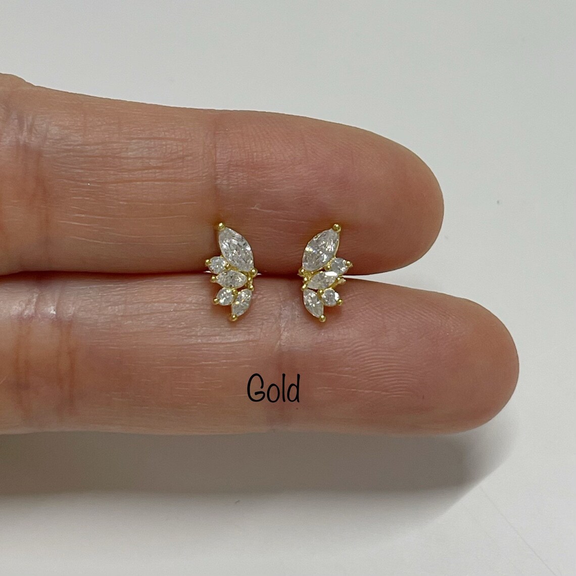 Angel Wings Piercing single Mix Marquise Cz Piercing 925 - Etsy
