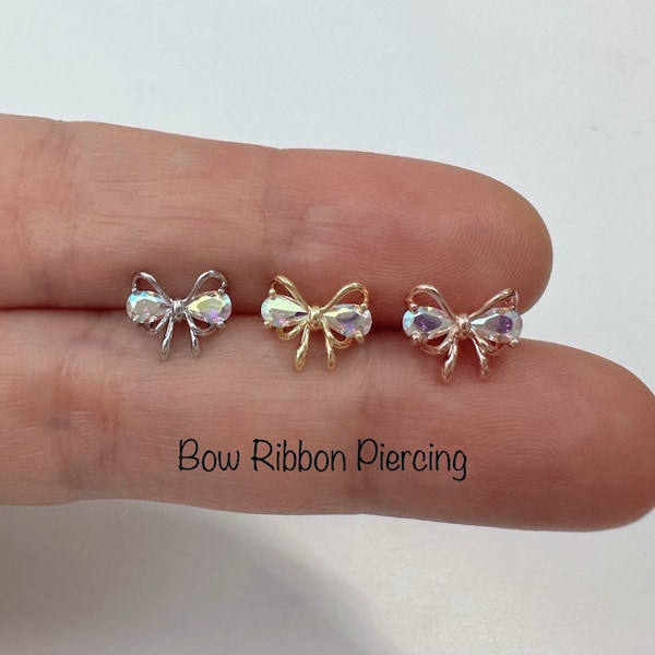 Bow Piercing - Etsy