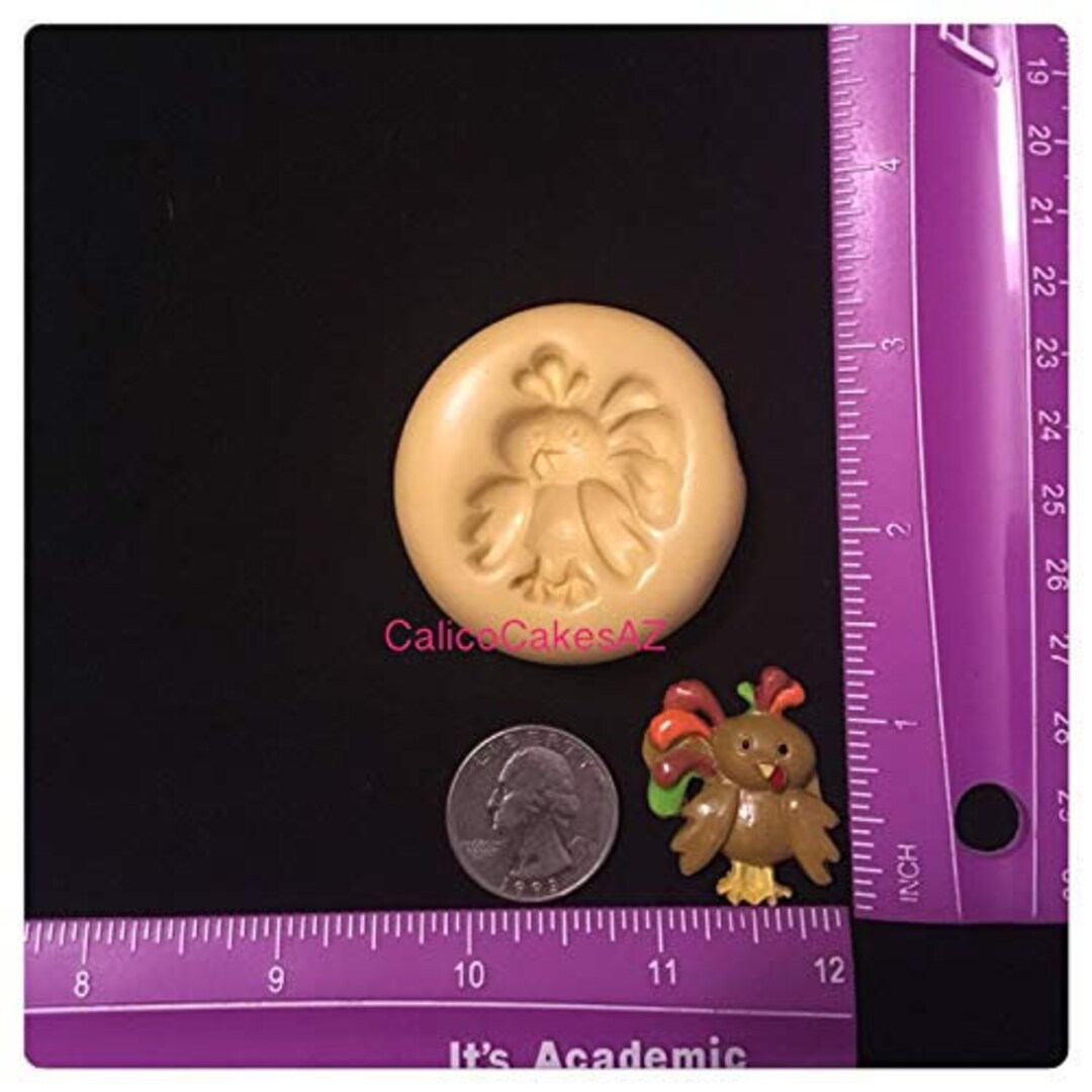 Silly Thanksgiving Turkey Fondant Mold Chocolate Gumpaste - Etsy