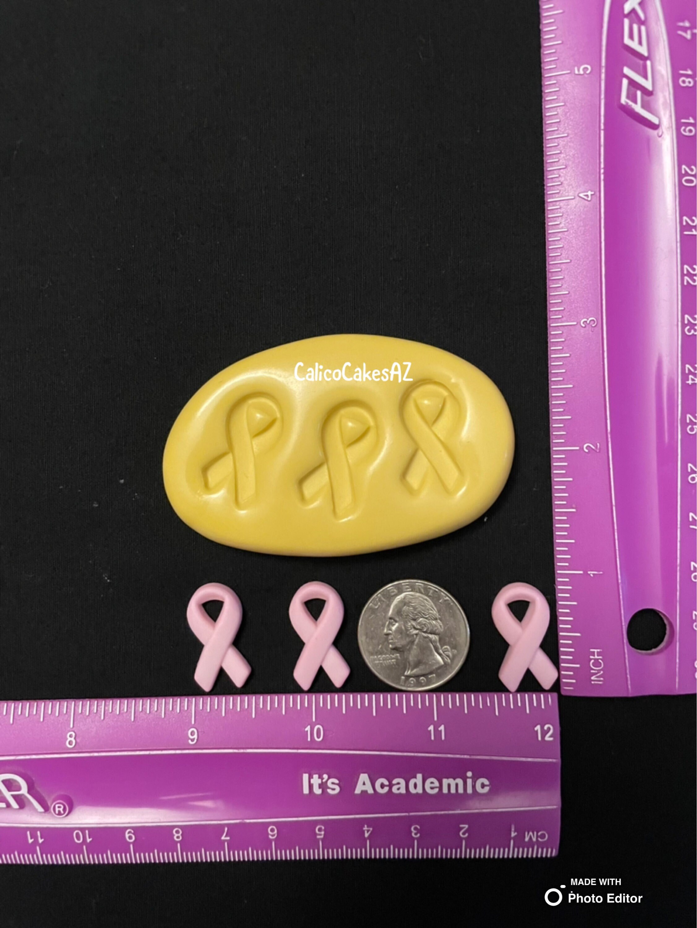 Cancer Ribbon Fondant Mold - Etsy