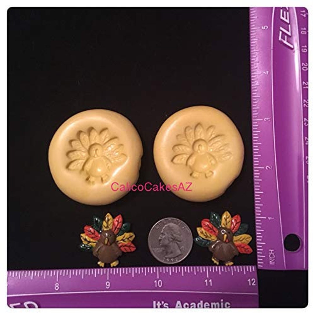 Thanksgiving Turkey Fondant Mold Set Chocolate Gumpaste - Etsy