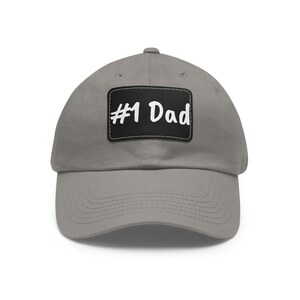 Number One 1 Dad Hat Sewn Sewn Leather Patch - Etsy