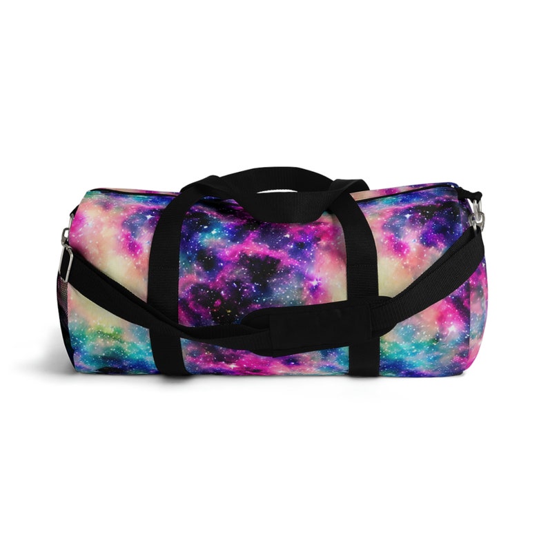 Galaxy Duffel Bag Outer Space Gym Bag Cosmic Work Out Ombre Shoulder ...