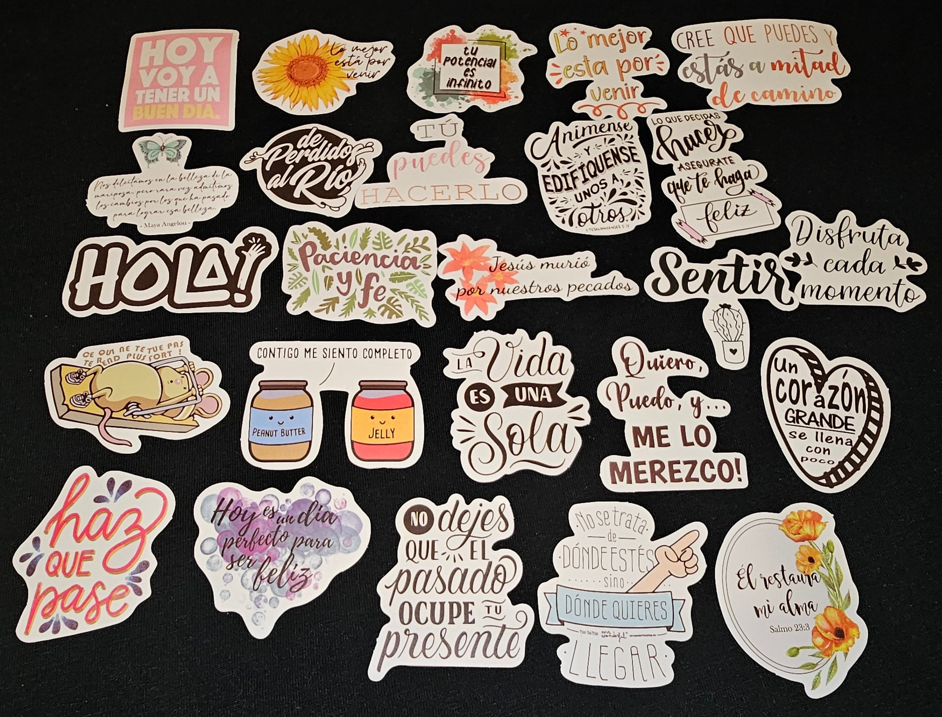 Motivational Spanish Quotes Stickers Vinyl Matte Stickers 25 Count per ...