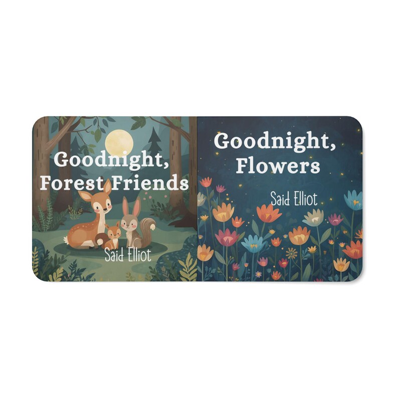 Personalized Board Book Goodnight Little World Custom Name Baby Bedtime ...