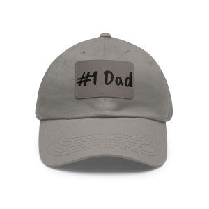 Number One 1 Dad Hat Sewn Sewn Leather Patch - Etsy