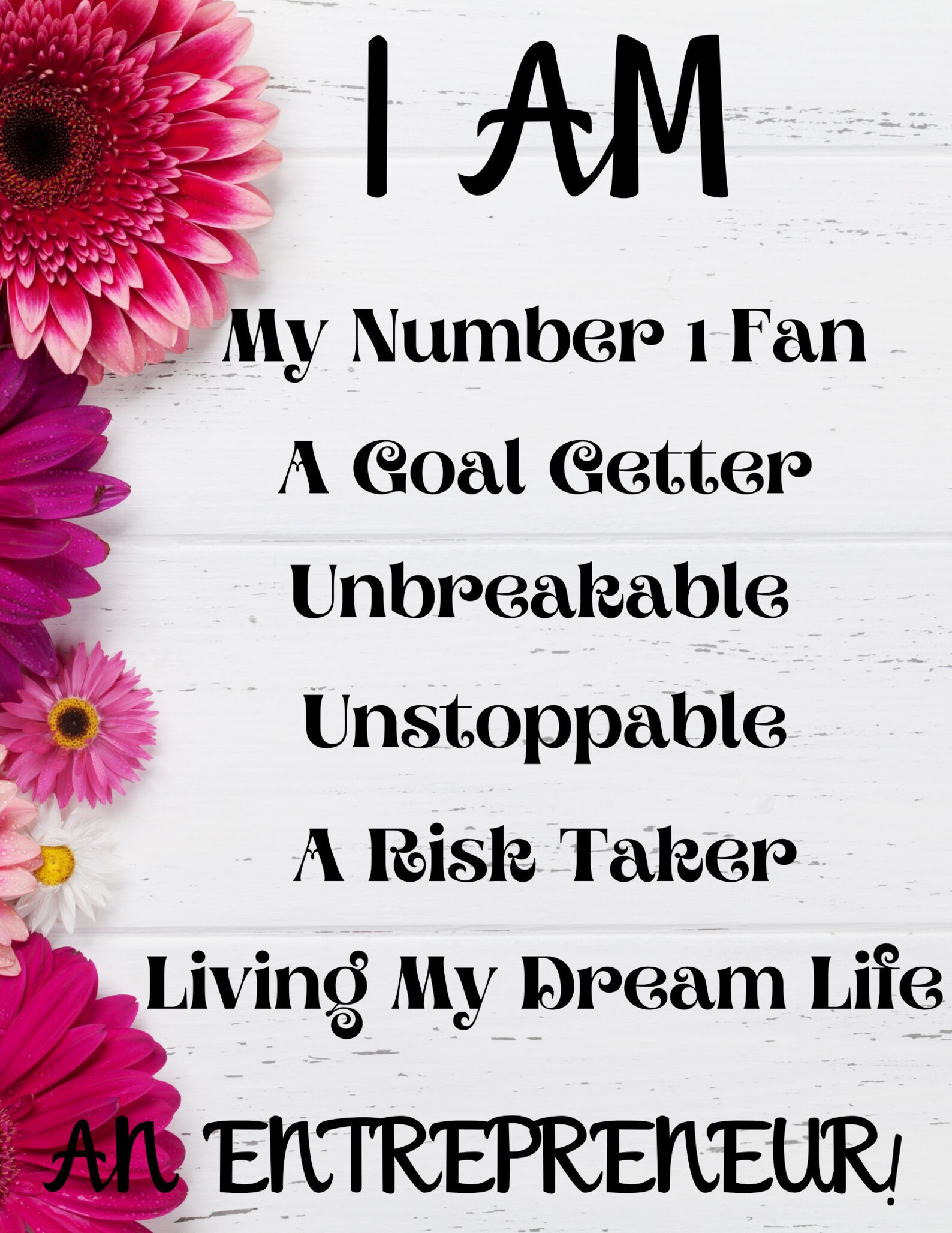 Positive Affirmations for an Entrepreneur| I Am an Entrepreneur ...