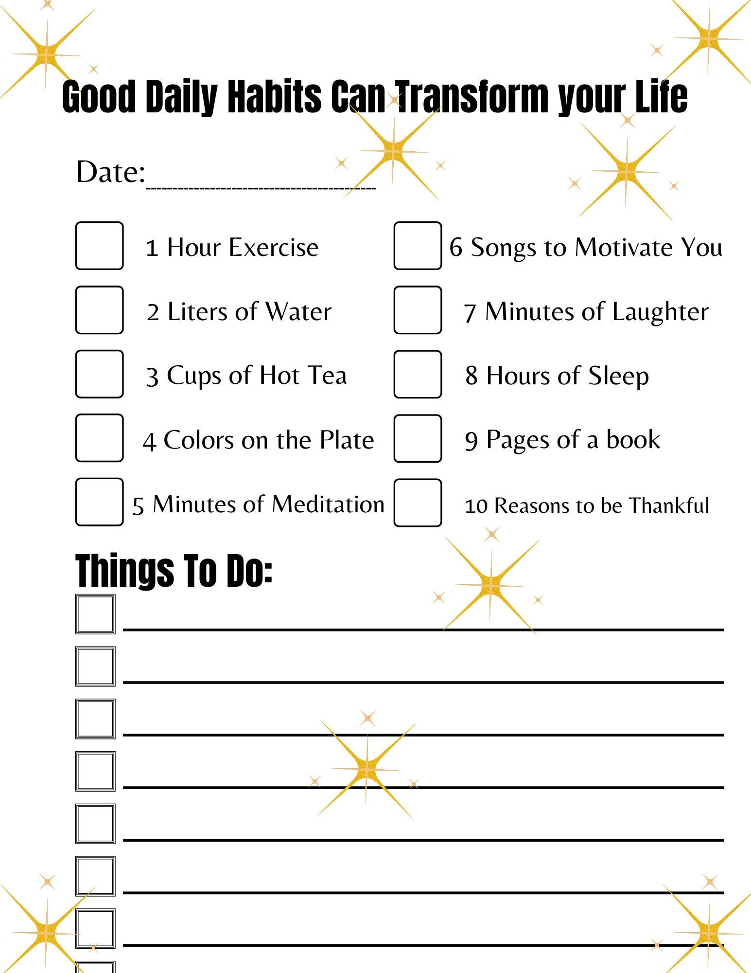 Gratitude Changes Every Thing-daily Gratitude and Goal Tracker-daily ...