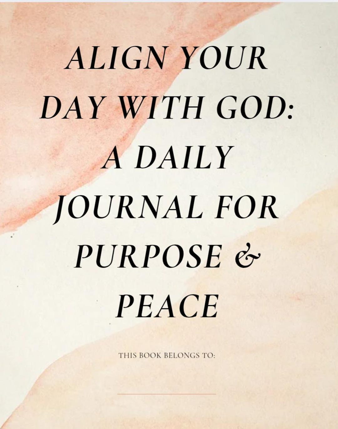 Align Your Day With God – Printable Faith Journal | Daily Prayer ...
