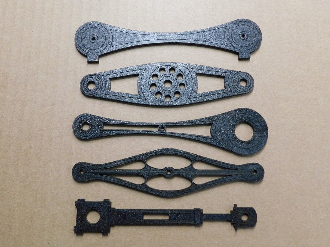 Steampunk Industrial Wall Decor Rods and Caps Only - 5 Rods - 12 Hex ...