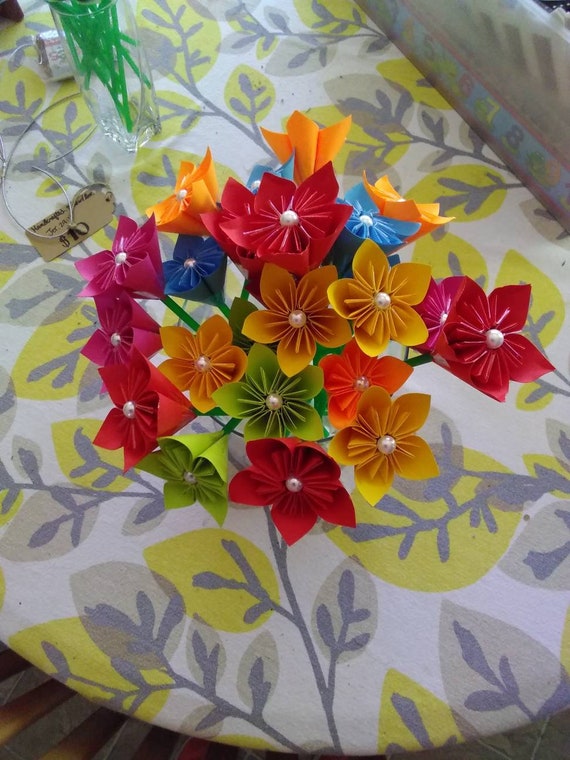 Origami With Sticky Notes Flowers