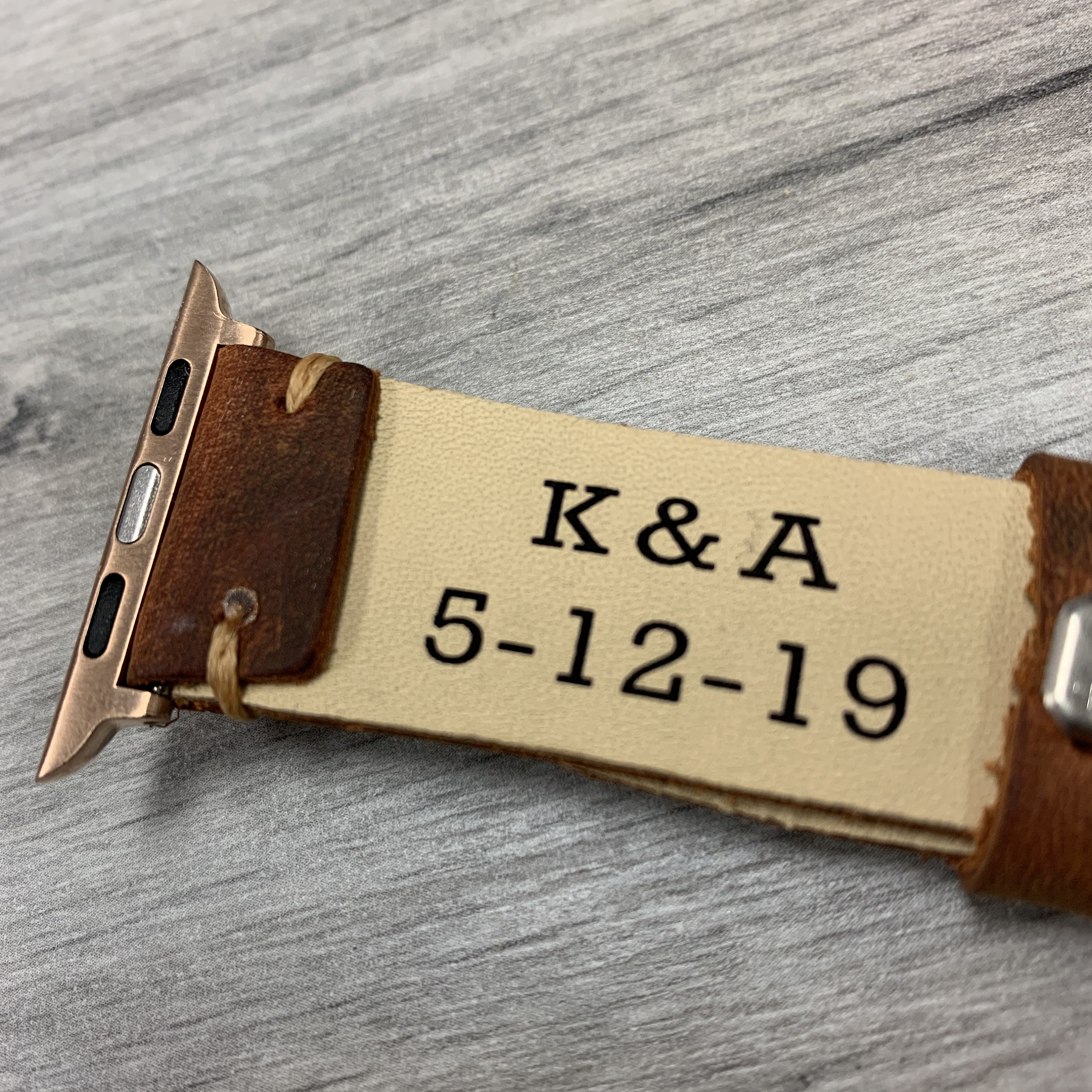 Monogrammed Apple Watch Band Custom Hand Made Apple I-watch | Etsy