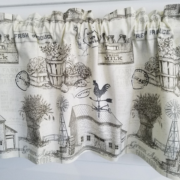 Farmhouse Valance - Etsy