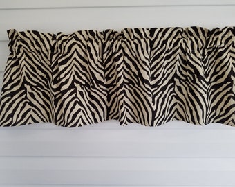 Black and Tan Valance - Etsy