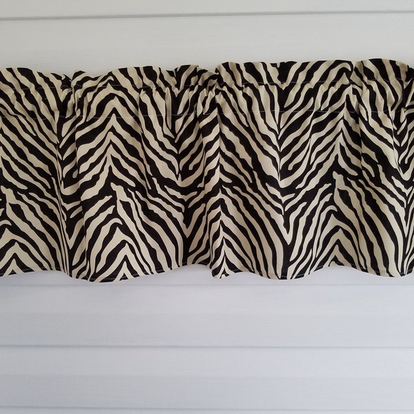 Zebra Valance - Etsy
