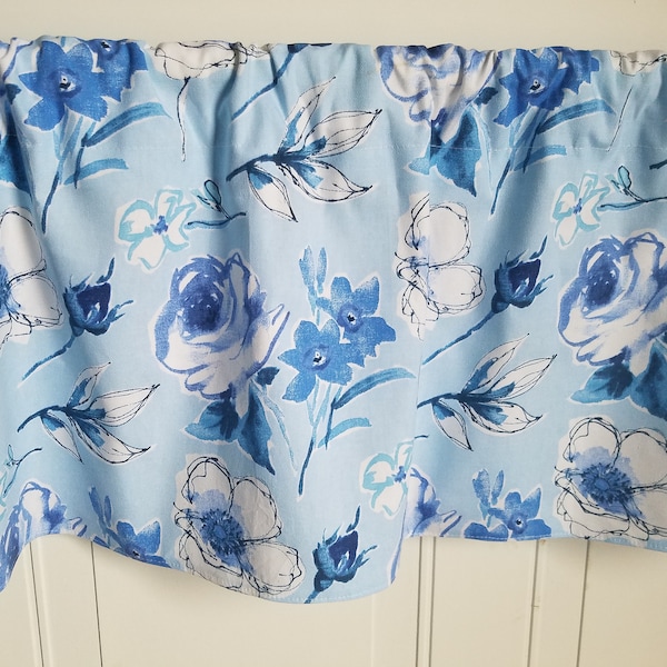 Blue Curtain Panels - Etsy
