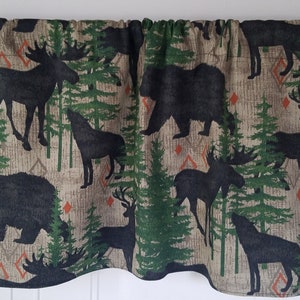 Bear Moose Deer Elk Woodland Rustic Cabin Lodge Wildlife Adventure ...