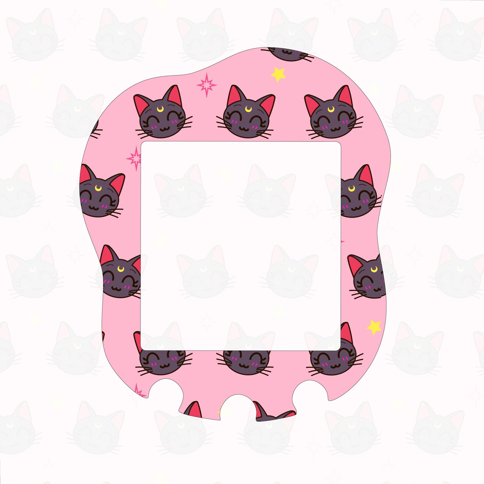 Moon Cat - Tamagotchi Uni Faceplate | Custom Tamagotchi Faceplate ...