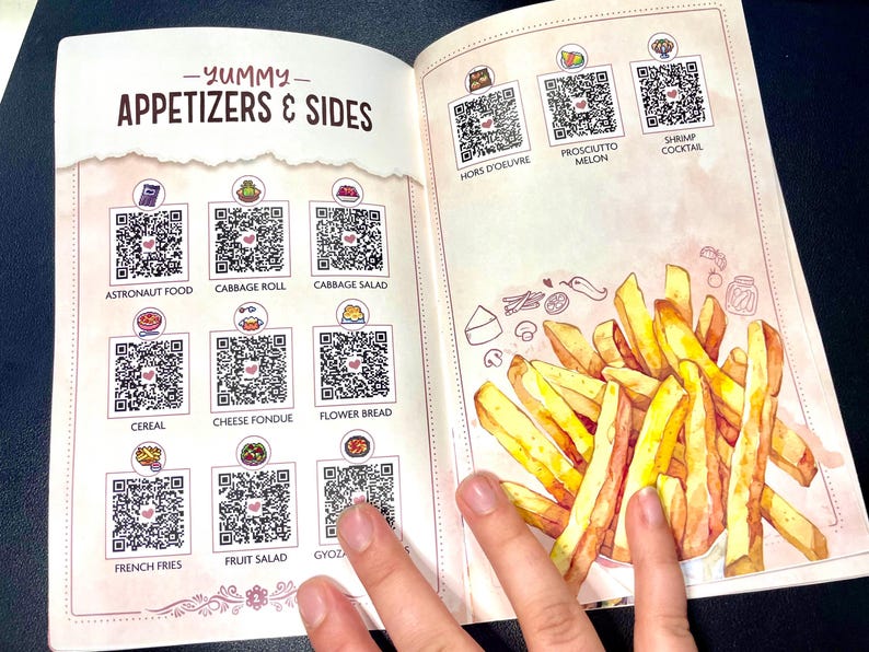 Tamagotchi Pix Cookbook: Mimi Lovelitchi's Comfort Food QR Catalog (printable) - Etsy