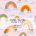 Rainbow Digital Paper - Seamless - Instant Download -12"x12" - 300dpi ...