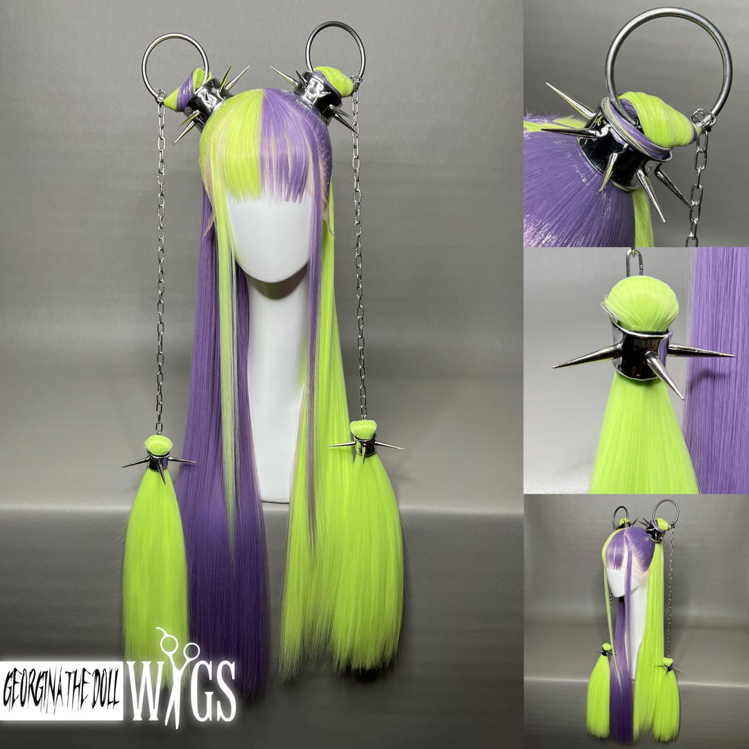 Styled Wig “CHROMA X CANDY” Georginathedollwigs Custom Wig Styling 2-3 ...