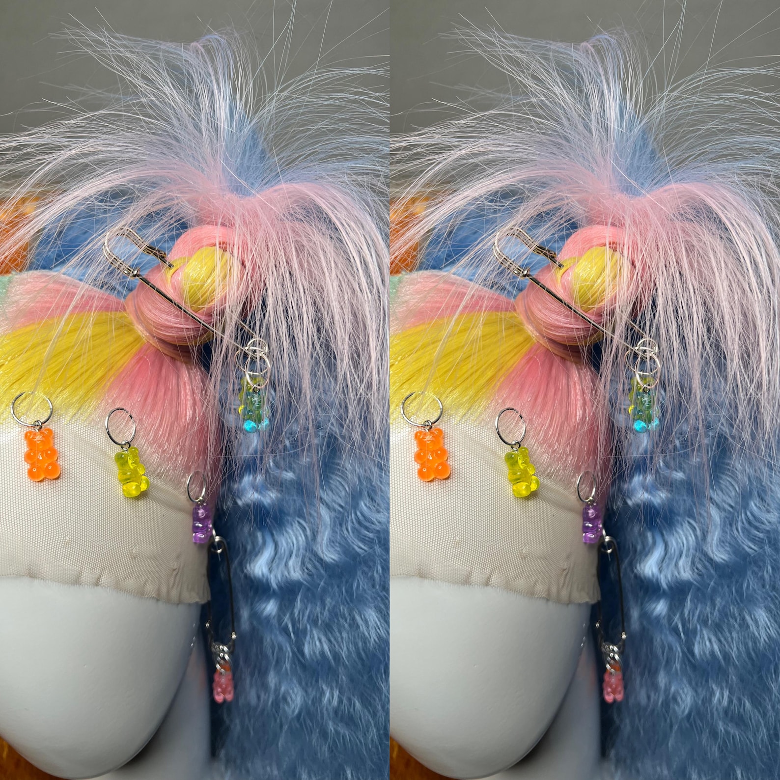 Styled Wig “HARIBO PUNK” Georginathedollwigs Custom Wig Styling 2-3 ...