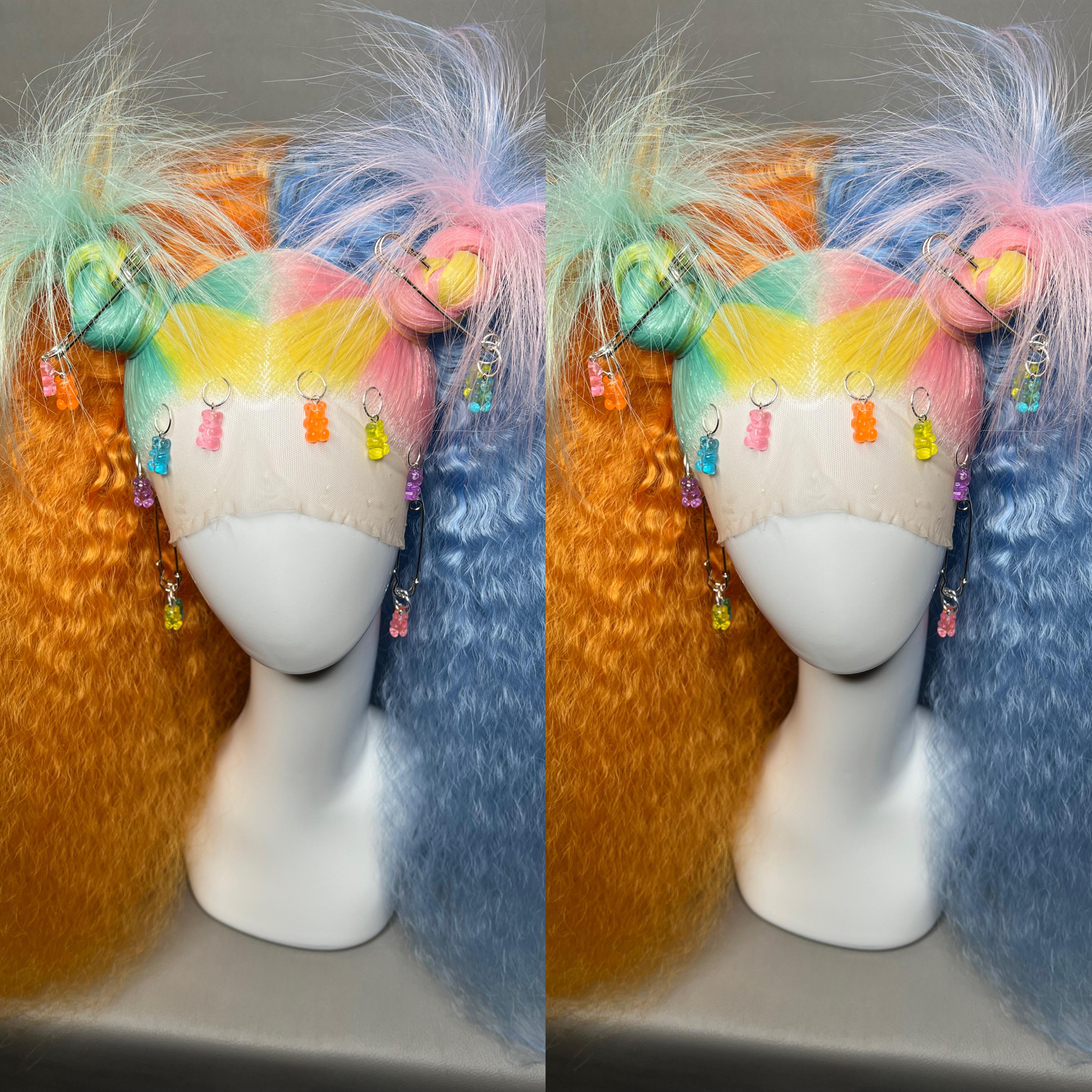 Styled Wig “HARIBO PUNK” Georginathedollwigs Custom Wig Styling 2-3 ...