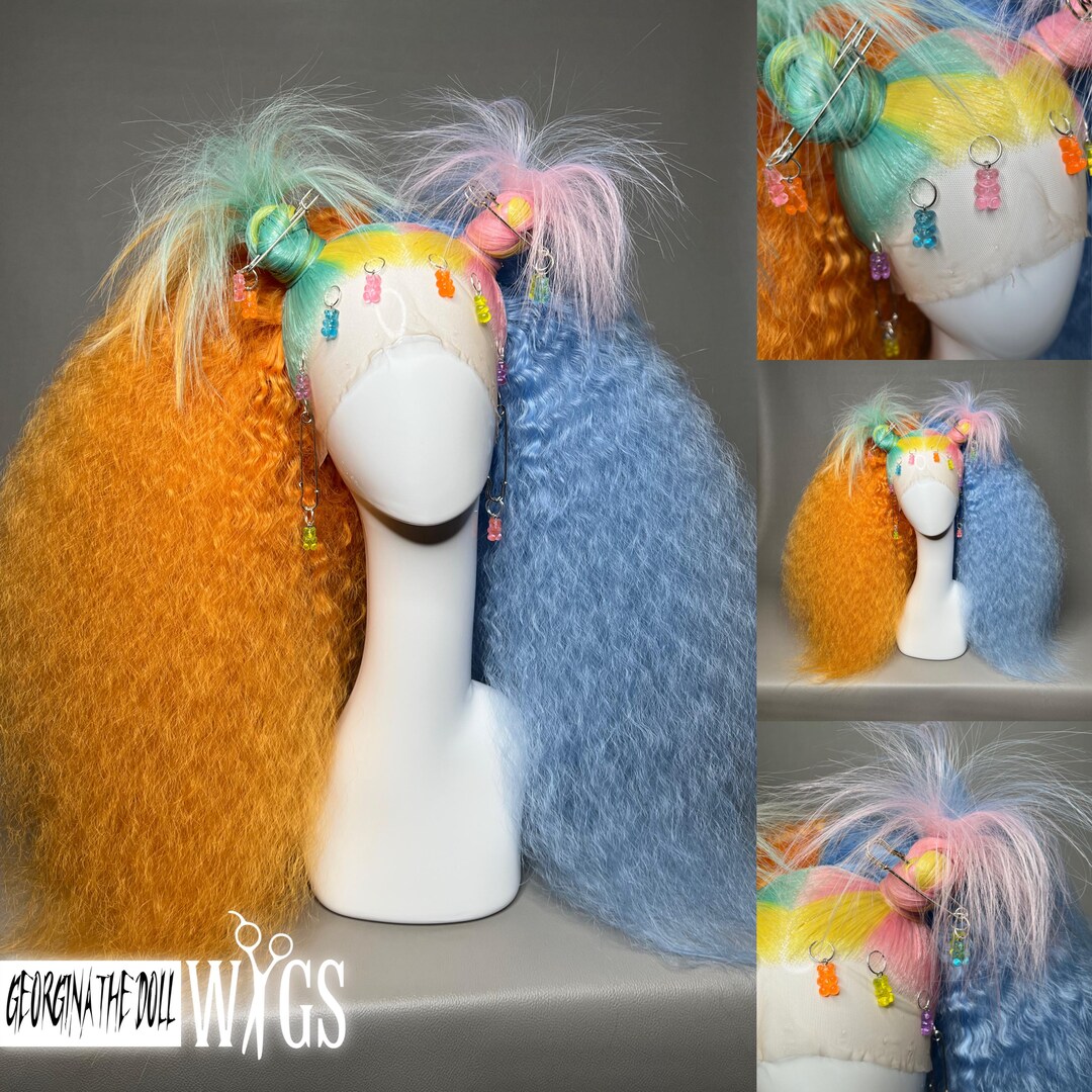Styled Wig “HARIBO PUNK” Georginathedollwigs Custom Wig Styling 2-3 ...