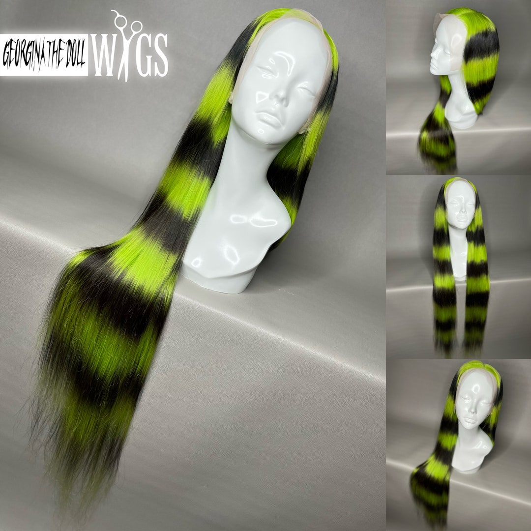 TOXIC DRIP Georginathedollwigs Custom HUMAN Hair 40 Long Length 13x6 ...