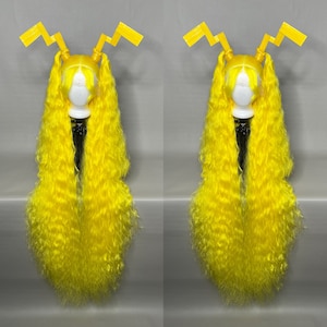 Styled Wig “HIGH VOLTAGE” Georginathedollwigs Custom Wig Styling 2-3 ...