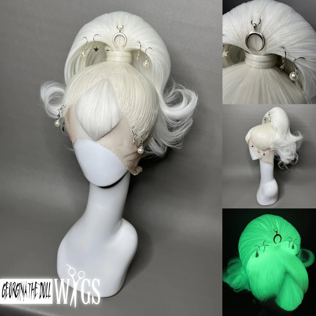 Styled Wig “MIDNIGHT LUNA” Georginathedollwigs Custom Wig Styling 2-3 ...