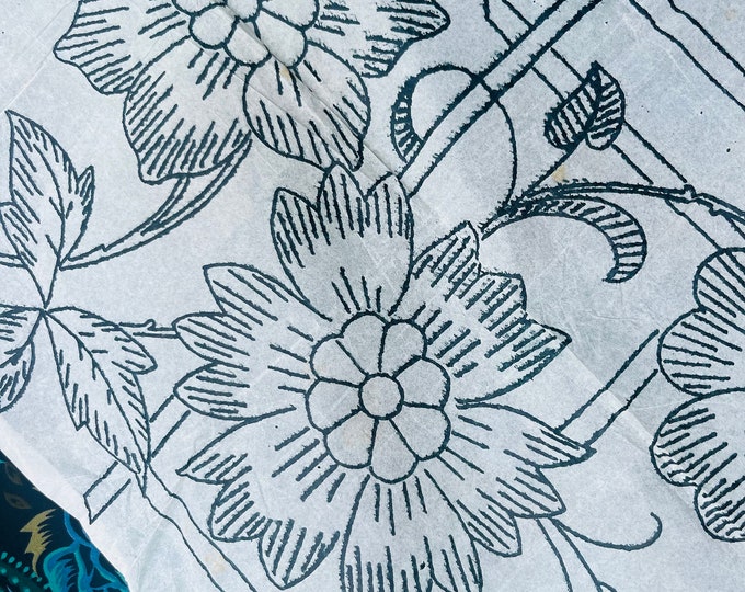 Vintage Hand Embroidery Designs, Thick Ink for Coarse Fabrics, Floral ...
