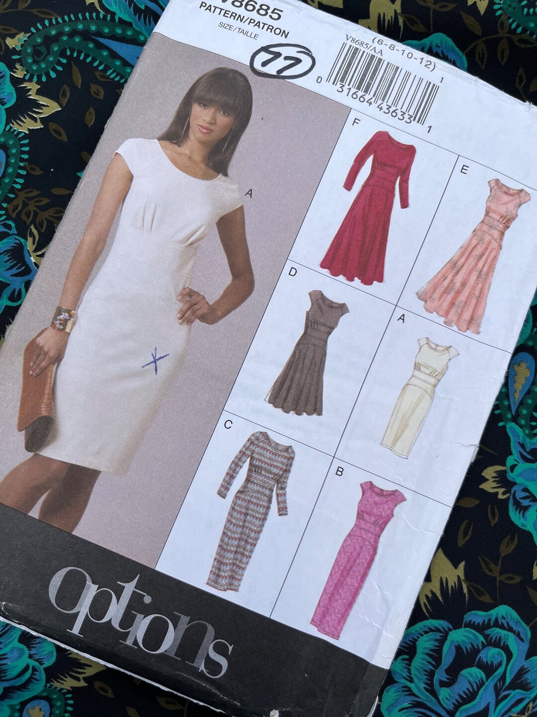 Bust 30.5-34" Vogue Options Sewing Pattern V8685, Ladies Elegant ...